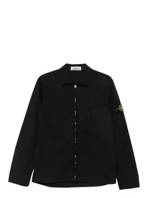 Stone Island Zip-fastening Shirt Jacket - Black