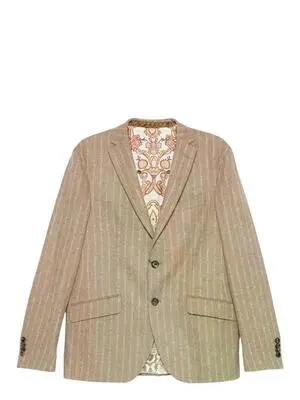 Etro Pinstripe Blazer - Neutrals