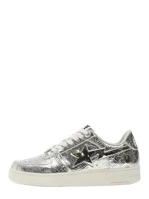 A BATHING APE BAPE STA Metallic Sneakers Grey