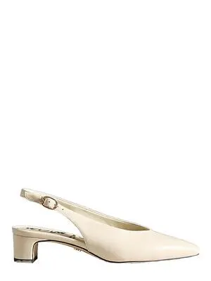 Sam Edelman Ronnie Slingback Block Heels - Modern Ivory