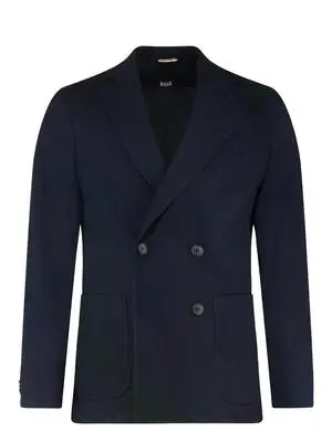BOSS Double-breasted Blazer - Blue