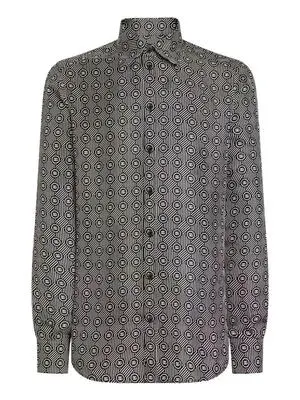 Dolce & Gabbana Geometric-print Shirt - Black