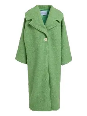 MARIAM AL SIBAI Bouclé Wool Coat - Green