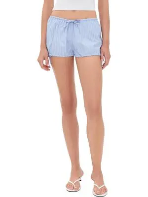 GUIZIO Stripe Bloomer Shorts - Blue/white