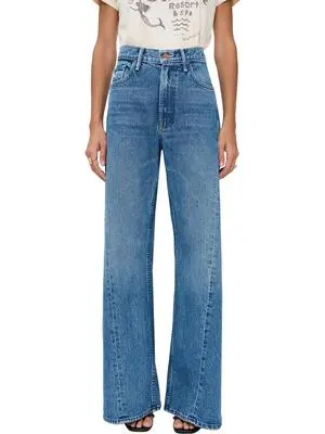 MOTHER The Lemon Twist Wide Leg Jeans - Rolling In The Dough