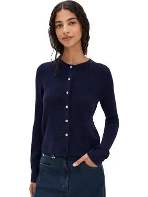Vince Boucle Knit Cardigan Twilight