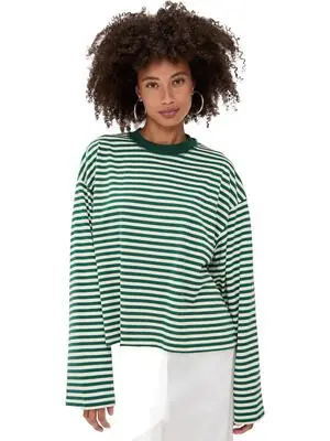 Lioness Bloom Long Sleeve - Moss Stripe