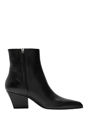 Paris Texas Jane 60 Leather Ankle Boots - Black