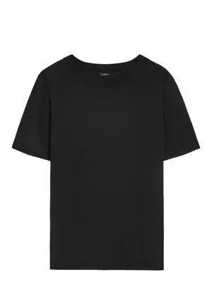 JOSEPH Rubin Silk-crepe T-shirt - Black