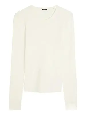 JOSEPH Stretch-silk Knit Top - Ivory