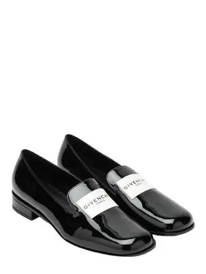 Givenchy Patent Leather Tuxedo Loafers - Black