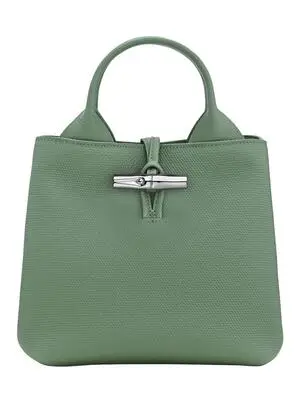 Longchamp Le Roseau Size S Handbag Green