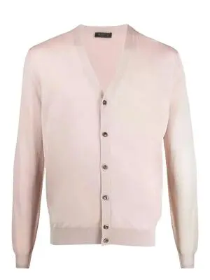 Prada Buttoned Wool Cardigan - Pink