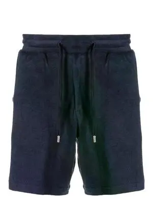 Frescobol Carioca Augusto Terry Track Shorts - Blue