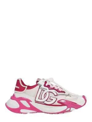 Dolce & Gabbana Logo-patch Chunky Sneakers - Pink