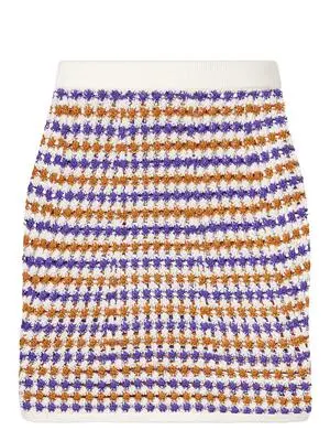 ERES Open-Knit Cotton-Blend Miniskirt