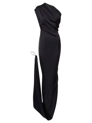 VIVIENNE WESTWOOD Andreas Draped One-shoulder Gown - Black