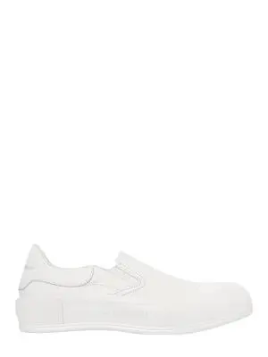 Alexander McQueen Deck Skate Plimsoll Slip-on Sneakers - Optic White