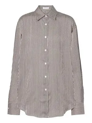 THE FRANKIE SHOP Lui Striped Shirt - Black