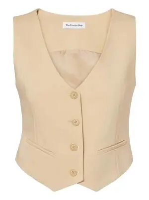 THE FRANKIE SHOP Roma Vest - Beige