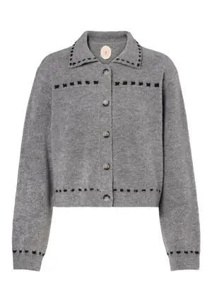 Jardin Des Orangers Wool And Cashmere-blend Cardigan - Grey