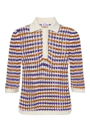 ERES Comeback Open-knit Polo Shirt - Multicoloured