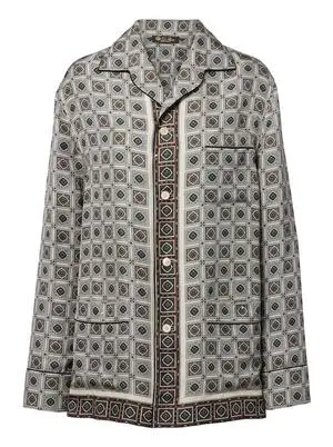Loro Piana Lian Printed Silk Twill Shirt - Multicoloured