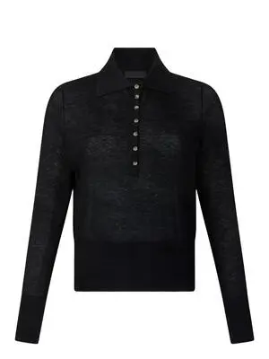 LIU JO Polo-Neck Ribbed Sweater