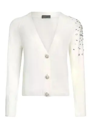LIU JO Rhinestone-Embellished Cardigan