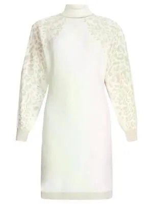 Liu Jo Jacquard Mini Dress - White