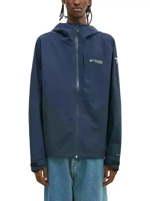 Columbia Hooded Zip-front Jacket - Blue