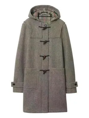 Burberry Wool Duffle Coat - Grey