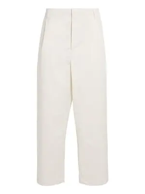 Palmer//harding Stretch-cotton Straight Sanctuary Trousers - Ivory