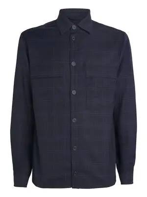 Paul & Shark Virgin Wool Overshirt - Blue