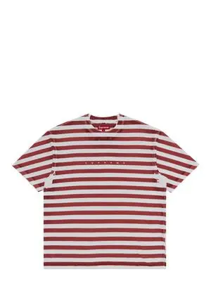 Supreme Overprint Stripe Top - Red