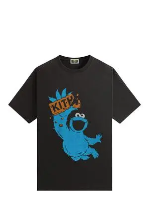 Kith X Sesame Street Cookie Monster Vintage Tee - Black