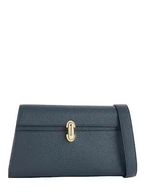 Savette Symmetry Leather Shoulder Bag - Navy