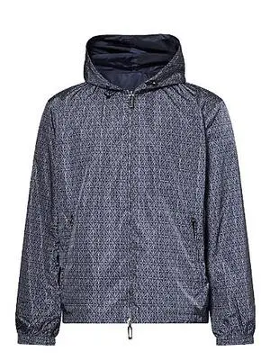 EMPORIO ARMANI Graphic-Print Windbreaker Shell Jacket