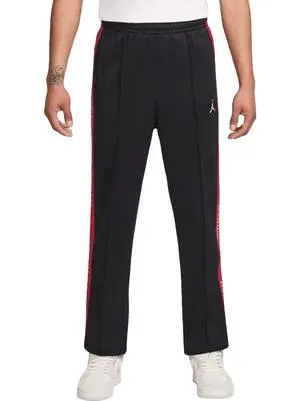 JORDAN Essentials Knit Track Pants - Black/gym Red/white