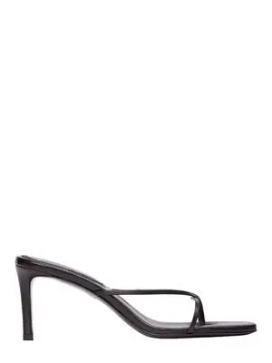 BLACK SUEDE STUDIO Gem 65 Sandal - Black Leather