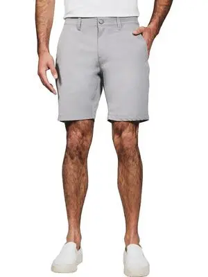 7 Diamonds Catalina 8-inch Flat Front Stretch Shorts - Grey