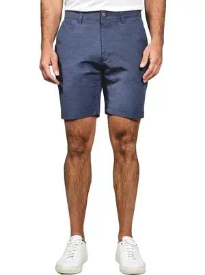 7 Diamonds Catalina 8-inch Flat Front Stretch Shorts - Navy
