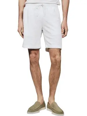 7 Diamonds Ponce Terry Cloth Drawstring Shorts - Natural