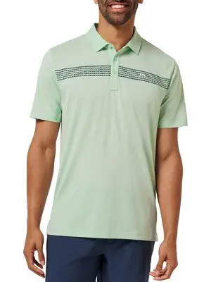 Travis Mathew River Boat Cruise Polo - Aqua Foam