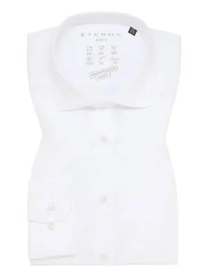 ETERNA Slim Fit Peformance Button-up Shirt White