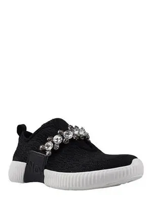 NATIONAL COMFORT Khamryn Rhinestone-Embellished Sneakers Black