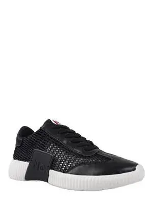 NATIONAL COMFORT Alinna Leather Sneakers - Black Fabric