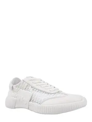 NATIONAL COMFORT Alinna Leather Sneakers - White Fabric