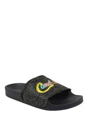 CANDIE'S Logo Slide Sandal - Black