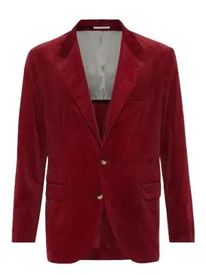 Brunello Cucinelli Velvet Blazer - Purple-red